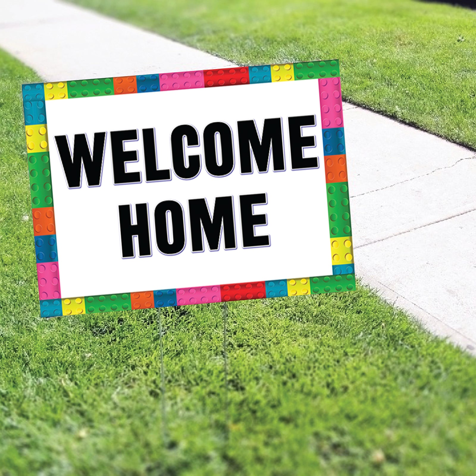 Welcome Home Coroplast Printed Yard Sign – Sign Fever
