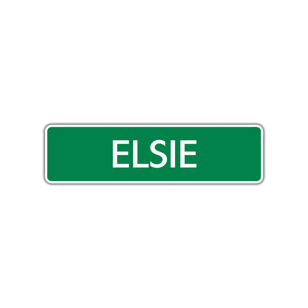 Elsie Street Sign Children Name Room Plate - Sign Fever