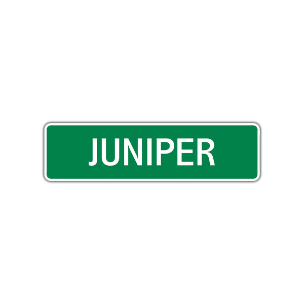 Juniper Street Sign Children Name Room Plate - Sign Fever