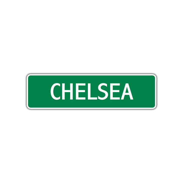Chelsea Street Sign Children Name Room Plate - Sign Fever