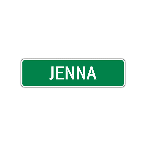 Jenna Street Sign Children Name Room Plate - Sign Fever
