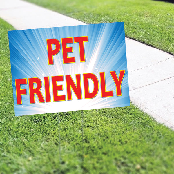 Pet Friendly Pet Store Coroplast Yard Sign - Sign Fever
