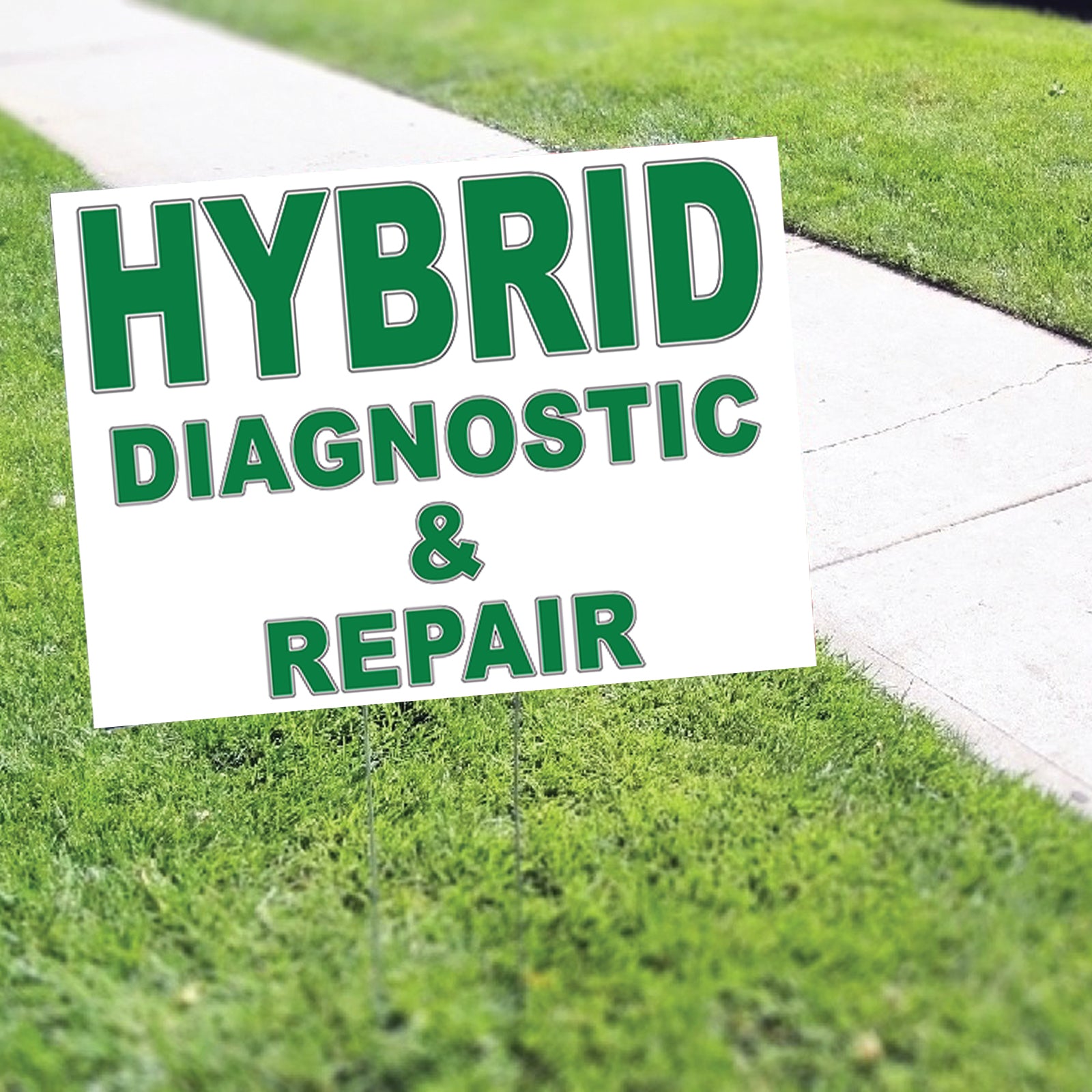 Hybrid Diagnostic & Repair Coroplast Yard Sign - Sign Fever