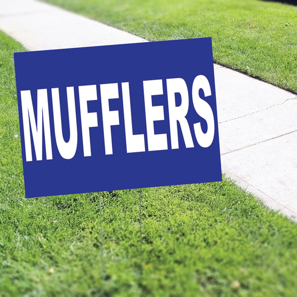 Mufflers Coroplast Yard Sign - Sign Fever