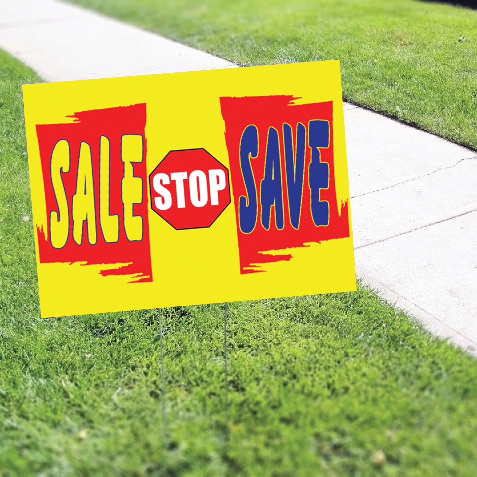 Sale Stop Save Coroplast Yard Sign – Sign Fever