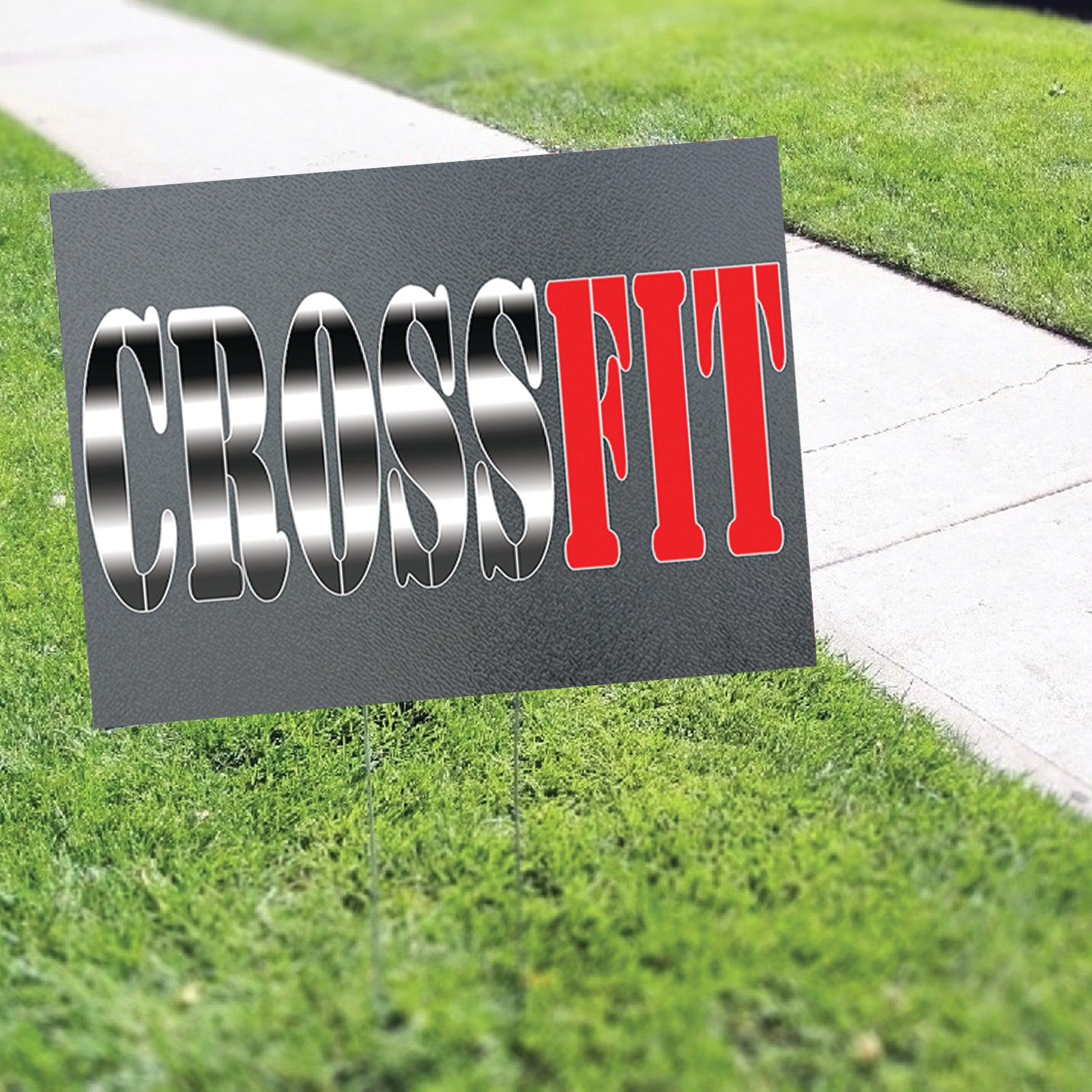 Cross Fit Coroplast Yard Sign - Sign Fever