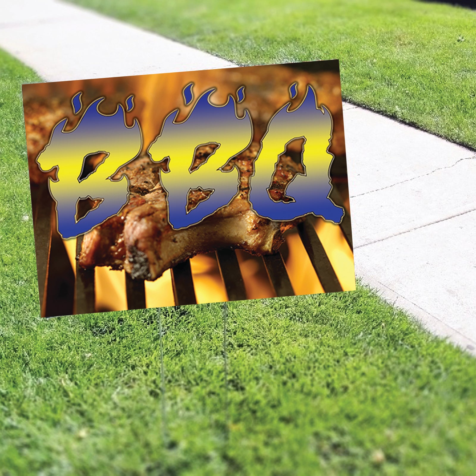 BBQ Coroplast Yard Sign – Sign Fever