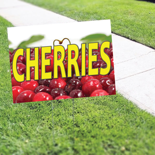 Cherries Coroplast Yard Sign - Sign Fever