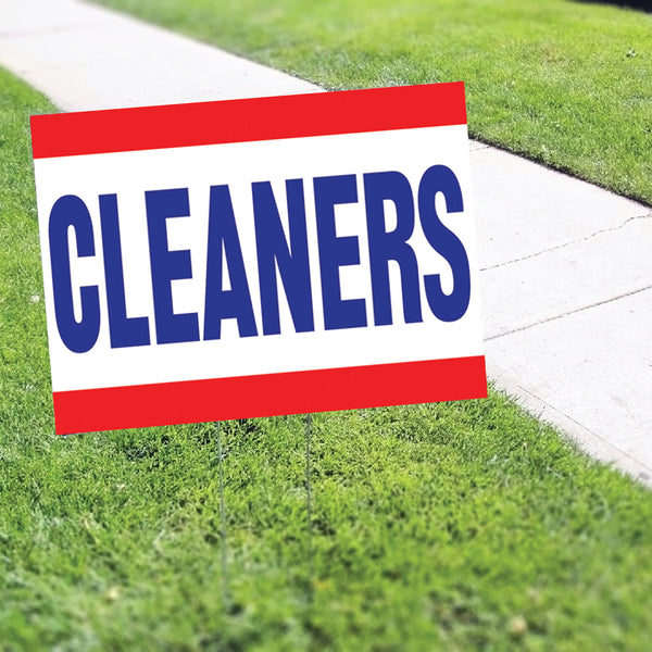 Cleaners Coroplast Yard Sign - Sign Fever