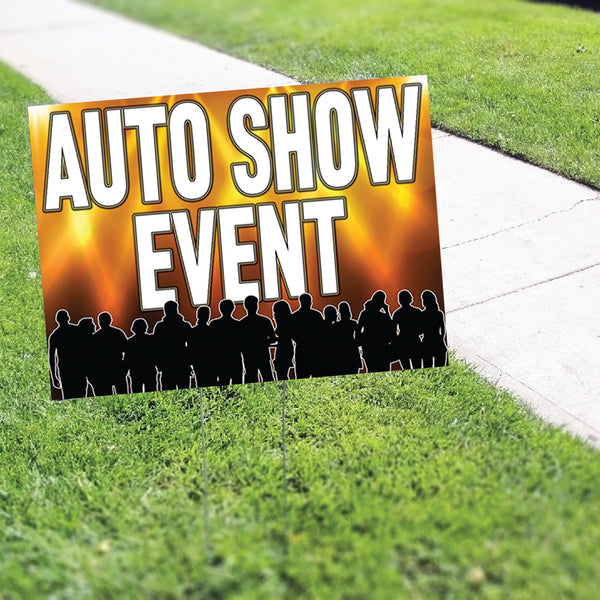 Auto Show Event Coroplast Yard Sign - Sign Fever