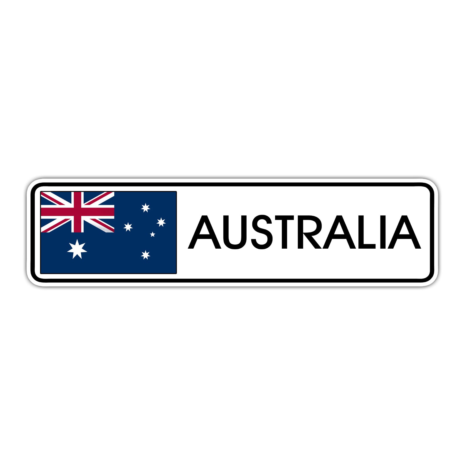 Australia Country Flag Aluminum Street Sign – Sign Fever