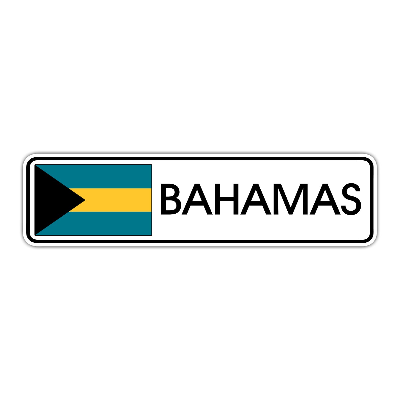 Bahamas Country Flag Aluminum Street Sign – Sign Fever