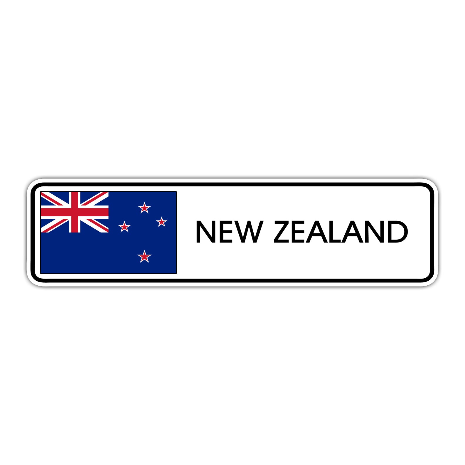 New Zealand Country Flag Aluminum Street Sign – Sign Fever