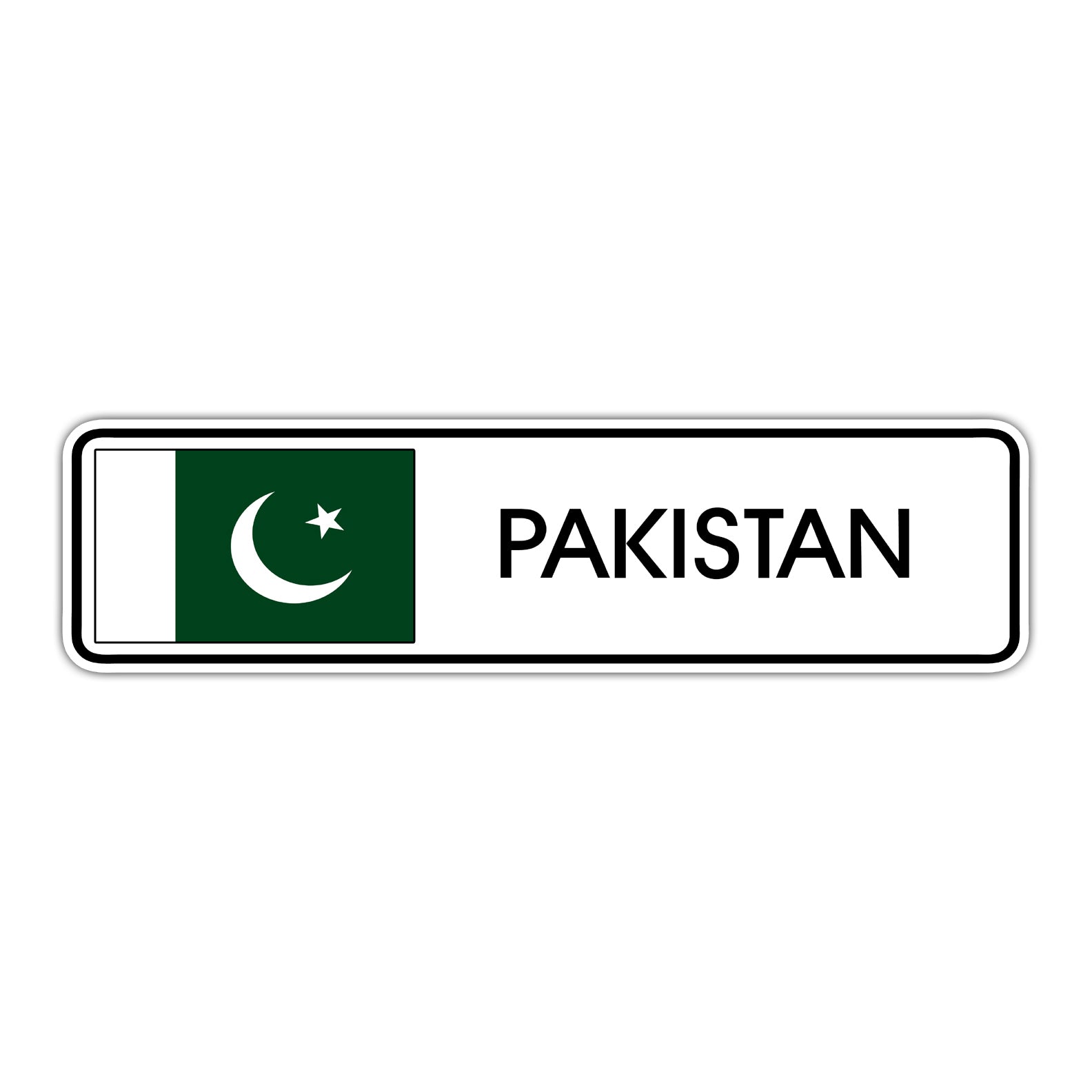 Pakistan Country Flag Aluminum Street Sign – Sign Fever