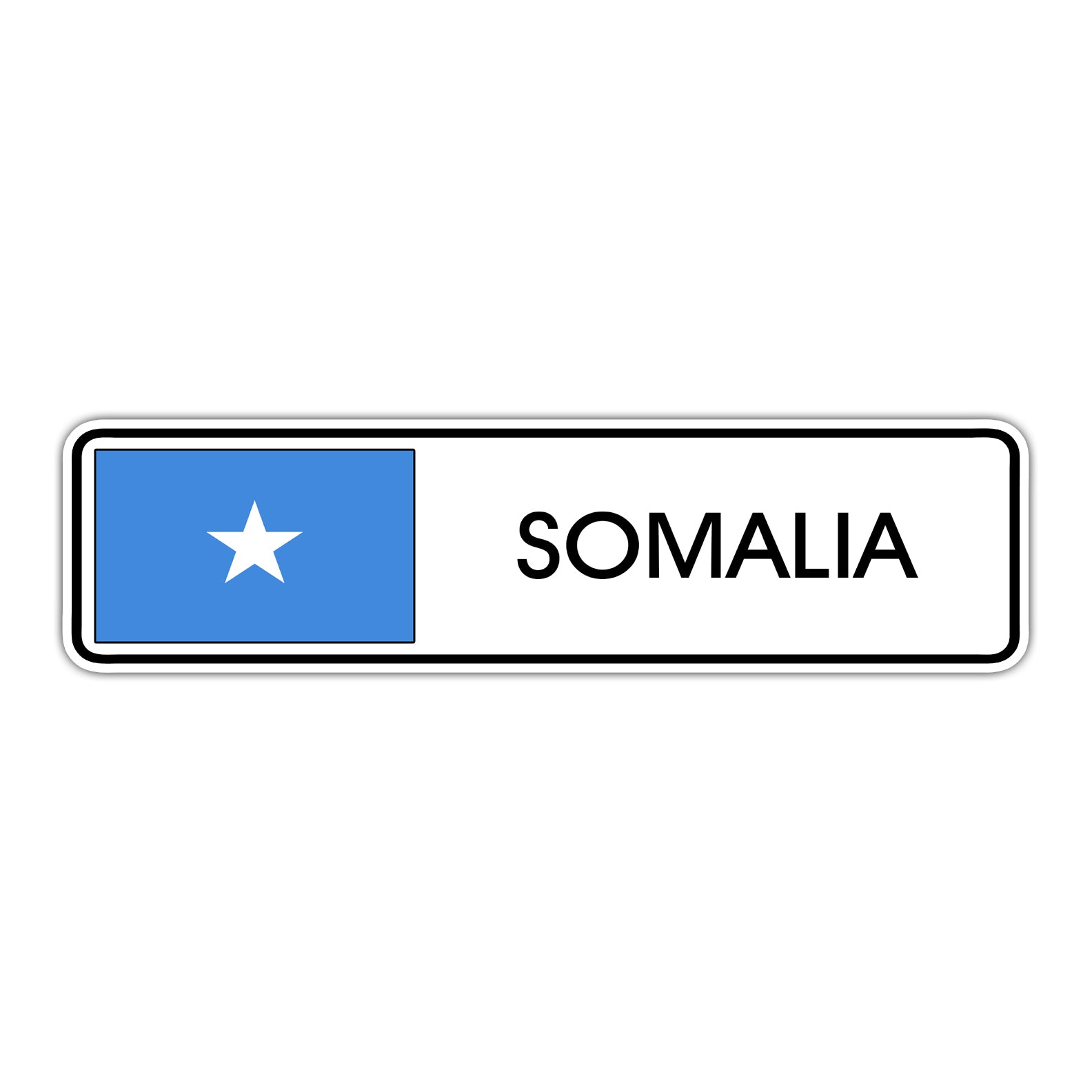 Somalia Country Flag Aluminum Street Sign - Sign Fever