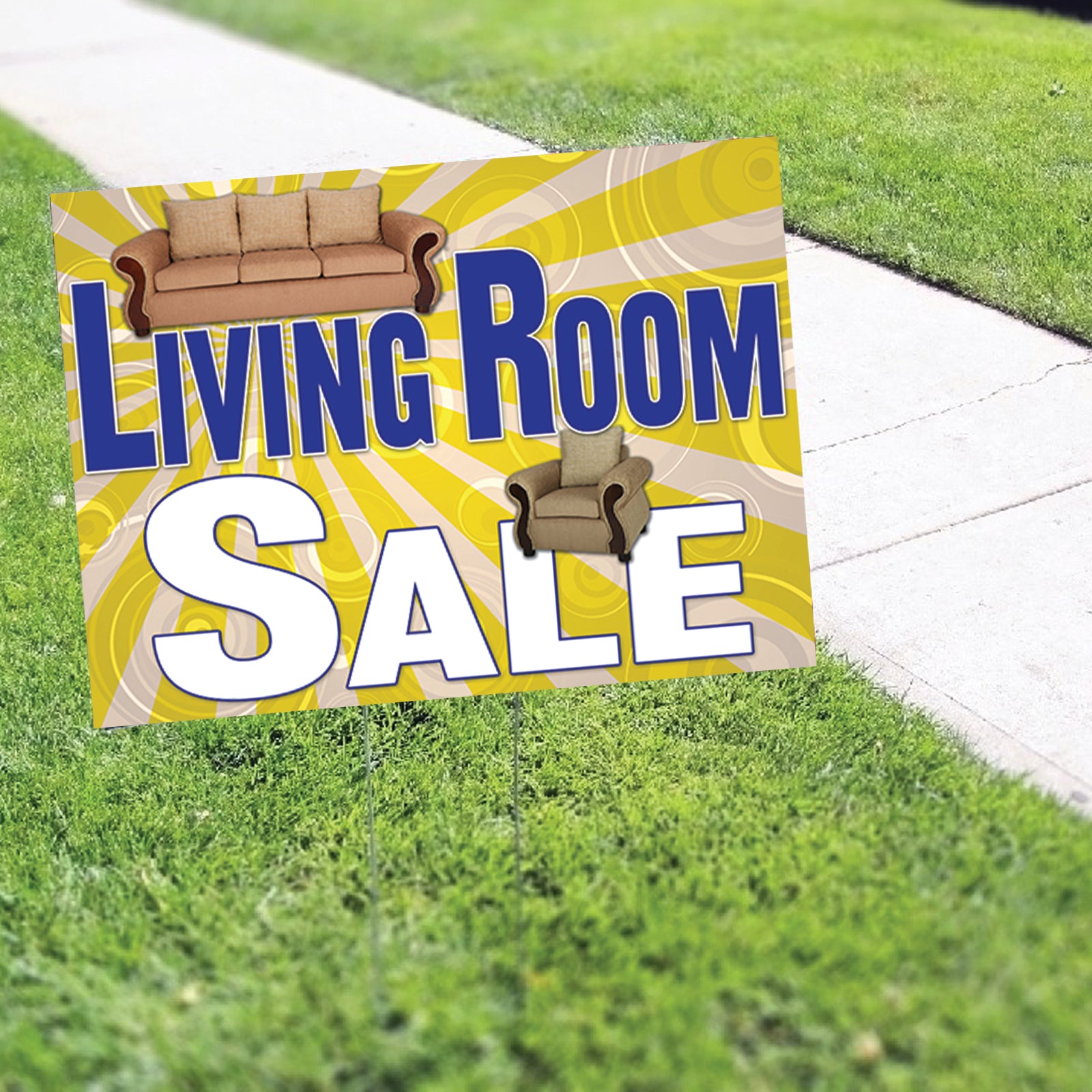 Living Room Sale Coroplast Yard Sign – Sign Fever