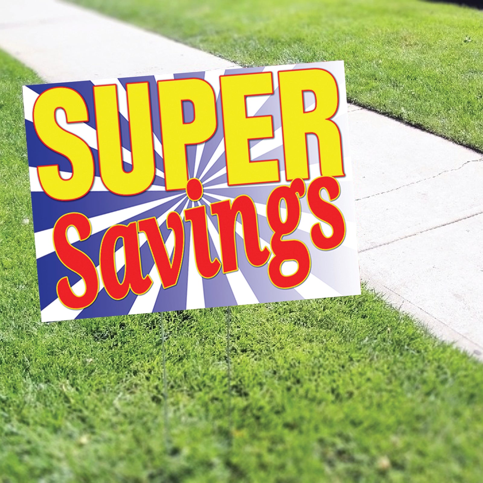 Super Savings Coroplast Yard Sign - Sign Fever