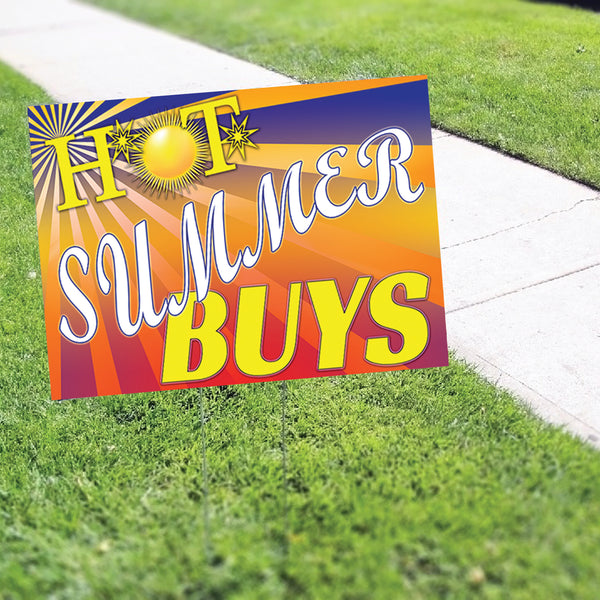 Hot Summer Buy Coroplast Yard Sign - Sign Fever