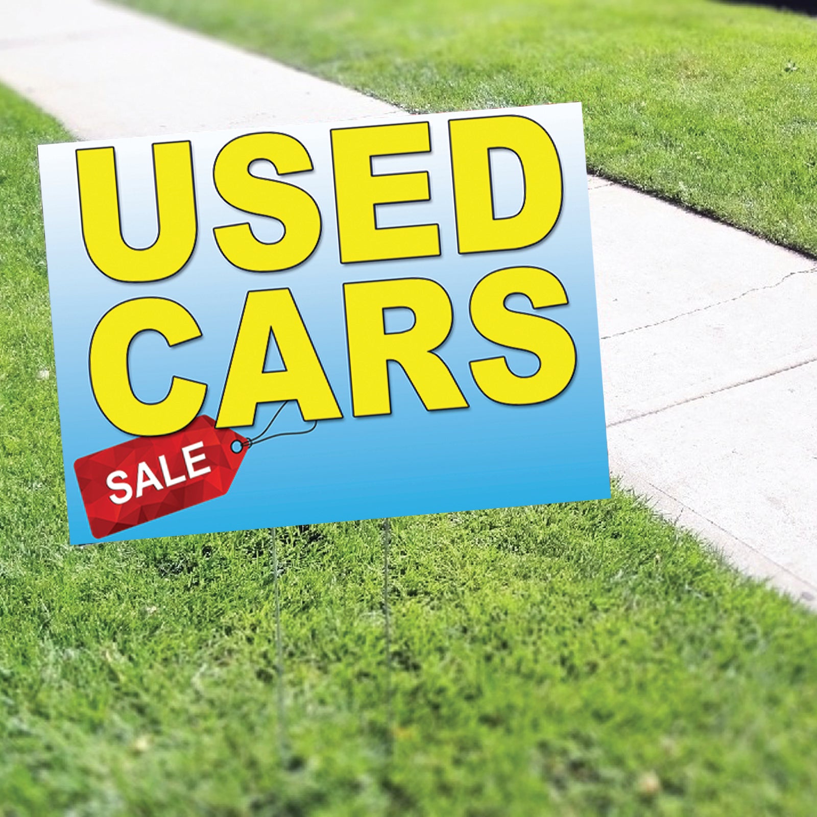 Used Car Sale Coroplast Yard Sign – Sign Fever