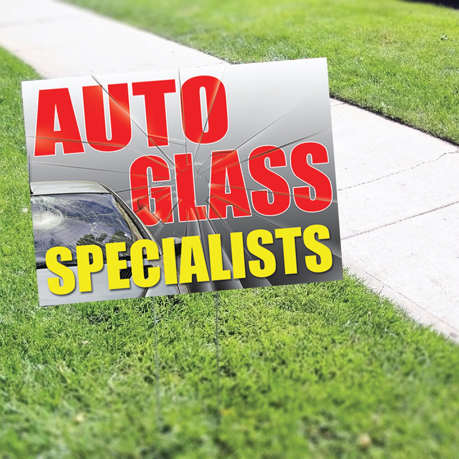 Auto Glass Specialist Coroplast Yard Sign - Sign Fever