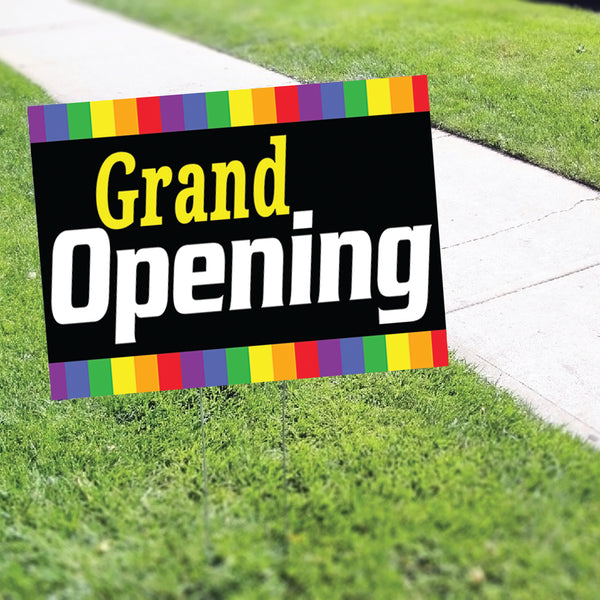 Grand Opening Coroplast Yard Sign - Sign Fever