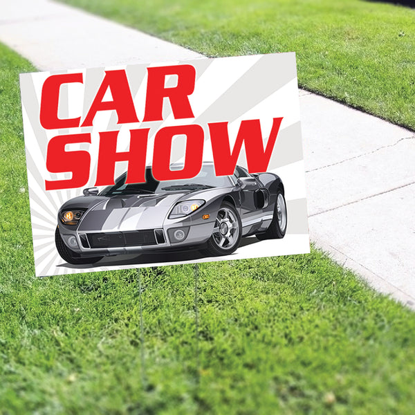 Car Show Coroplast Yard Sign - Sign Fever