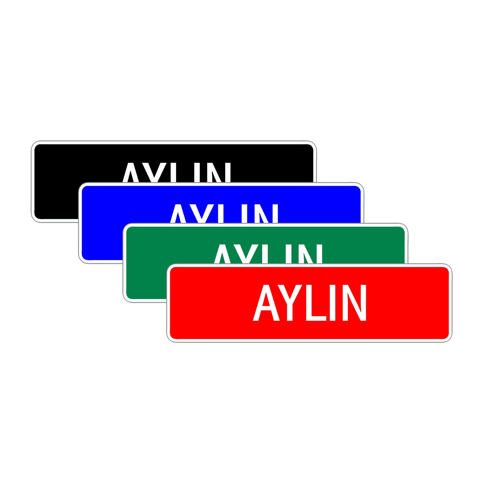 Aylin Street Sign Children Name Room Plate – Sign Fever