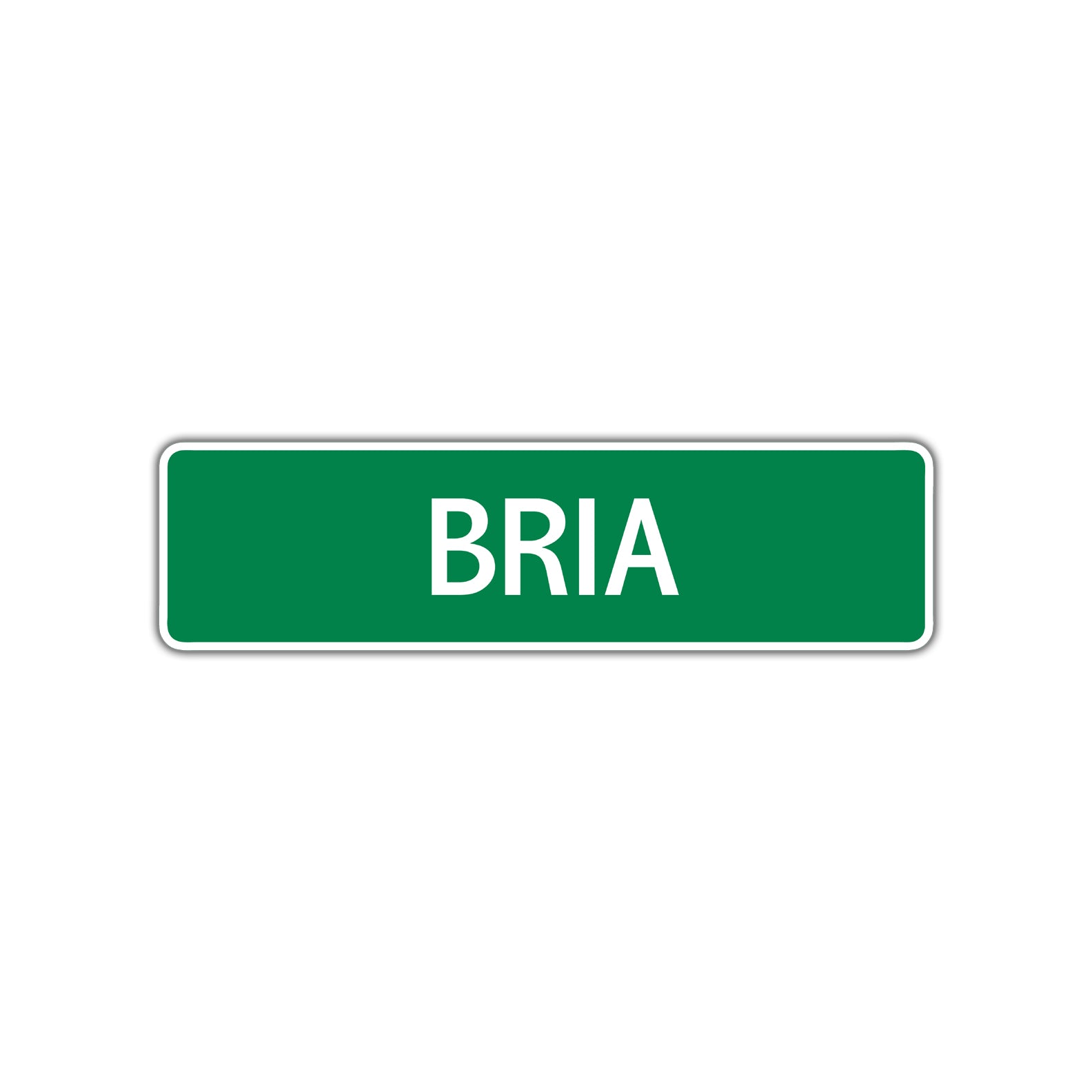 Bria Street Sign Children Name Room Plate – Sign Fever