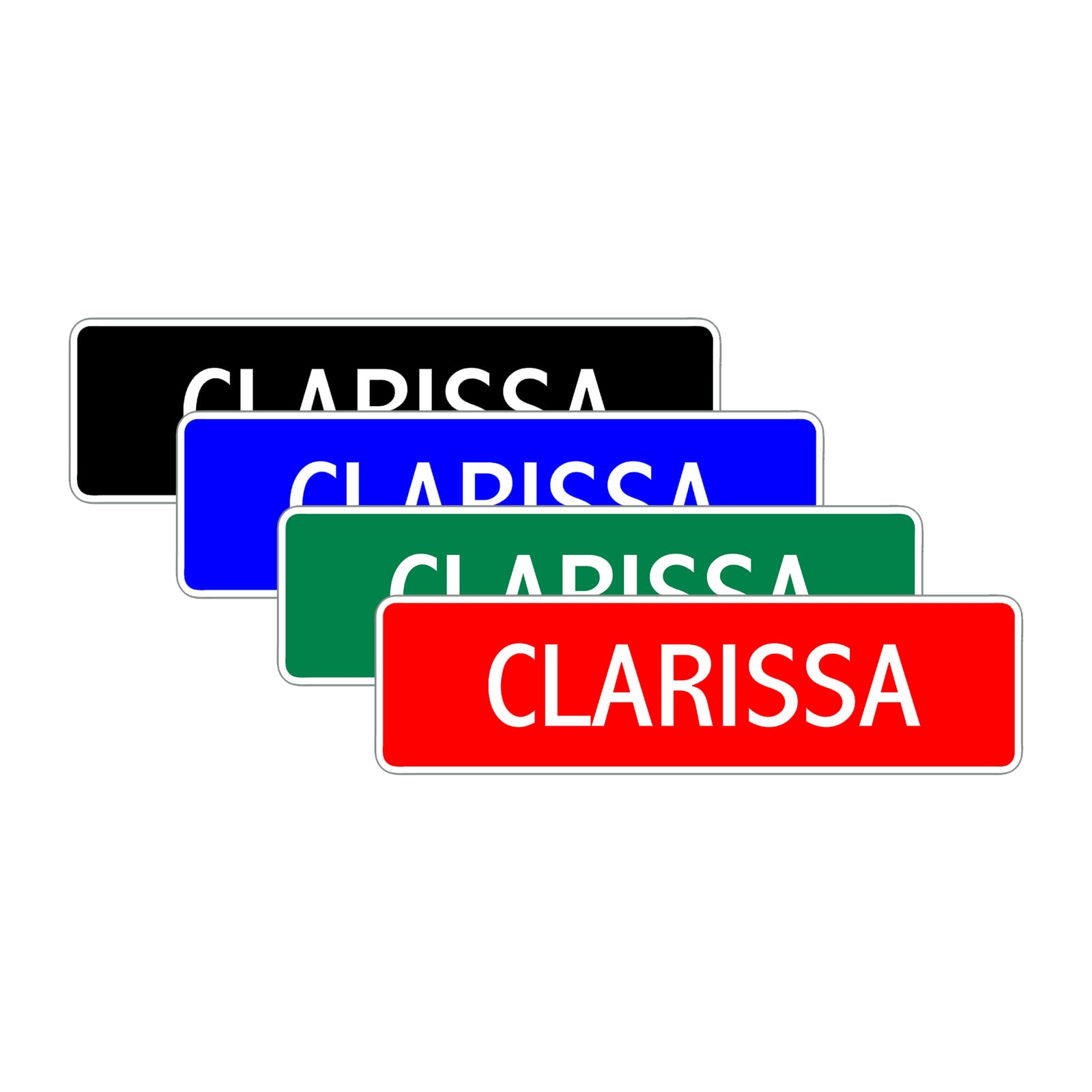 Clarissa Street Sign Children Name Room Plate – Sign Fever