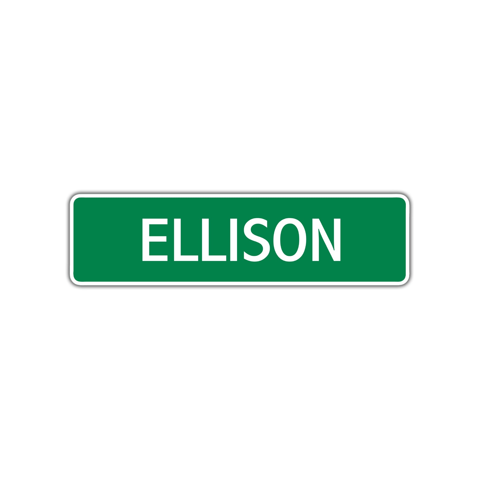 Ellison Street Sign Children Name Room Plate – Sign Fever