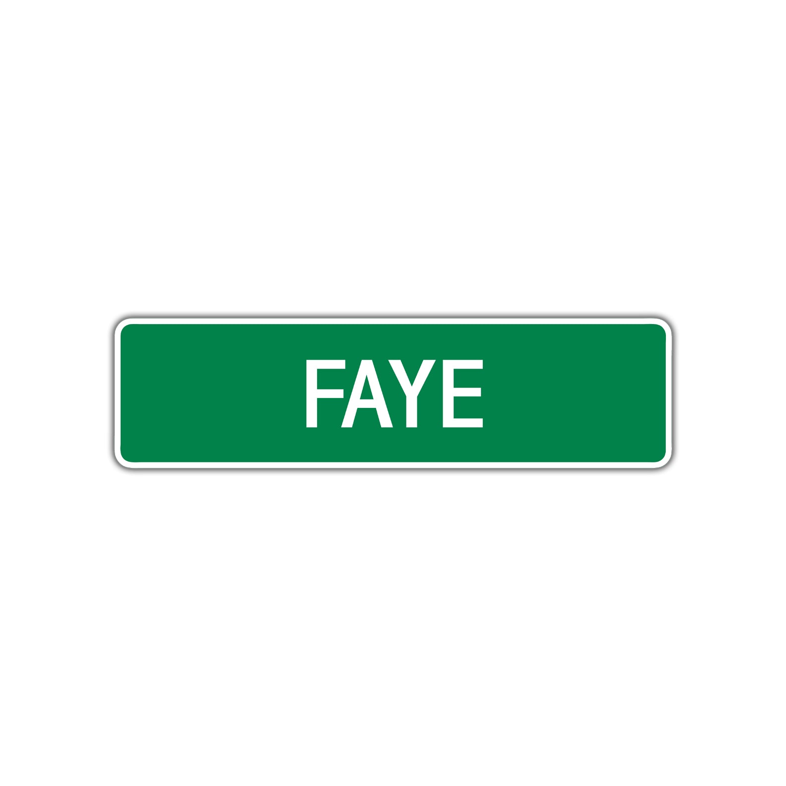 Faye Street Sign Children Name Room Plate – Sign Fever