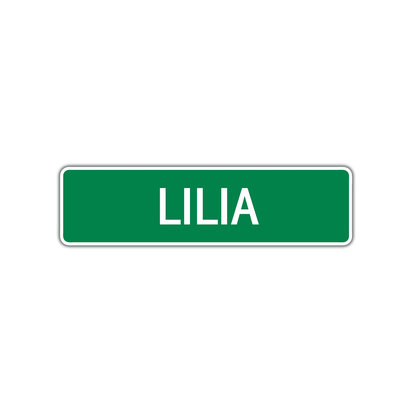 Lilia Street Sign Children Name Room Plate – Sign Fever