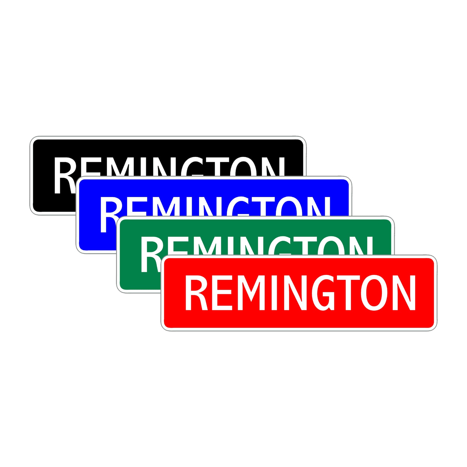 Remington Street Sign Children Name Room Plate – Sign Fever