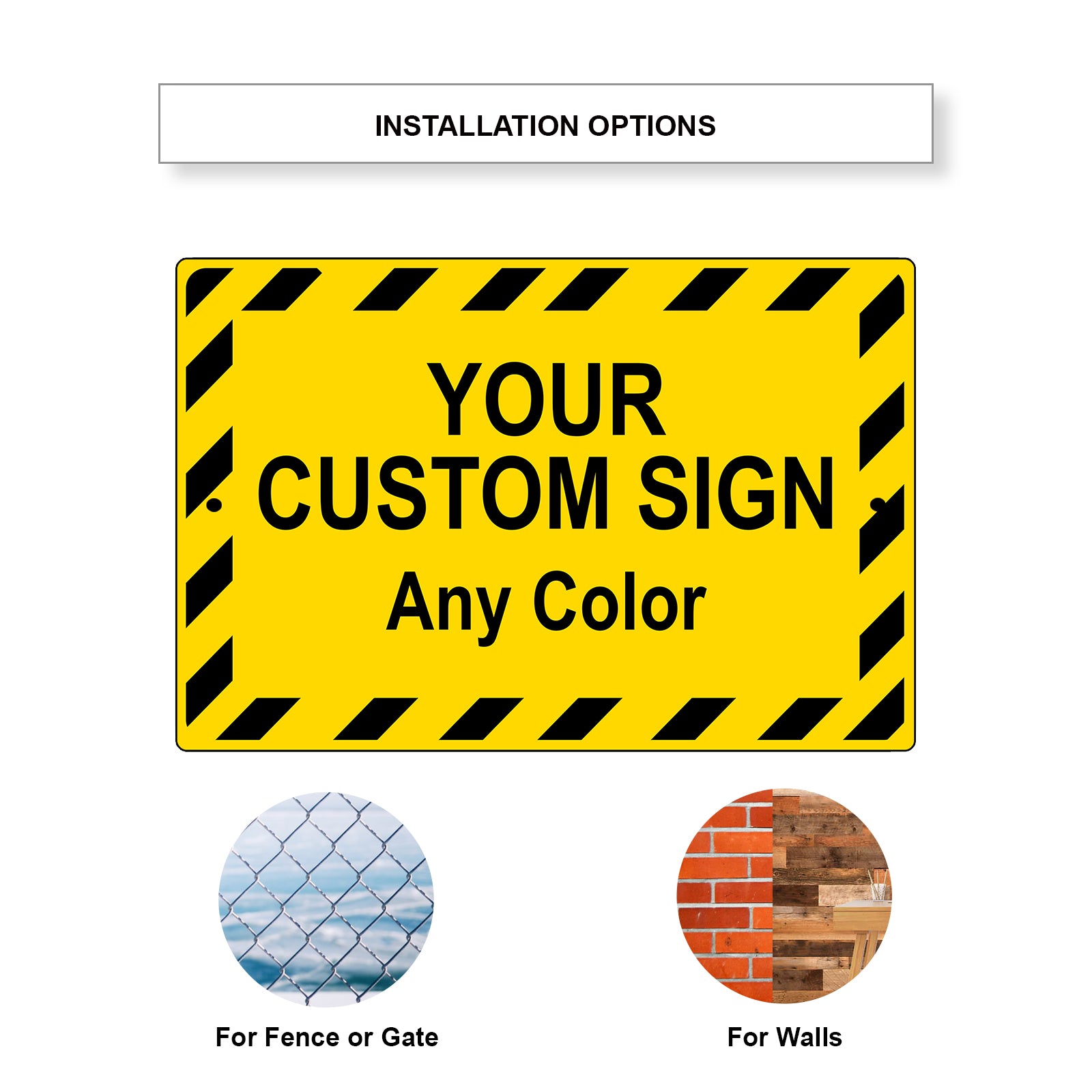 Your Custom Any Color Sign – Sign Fever