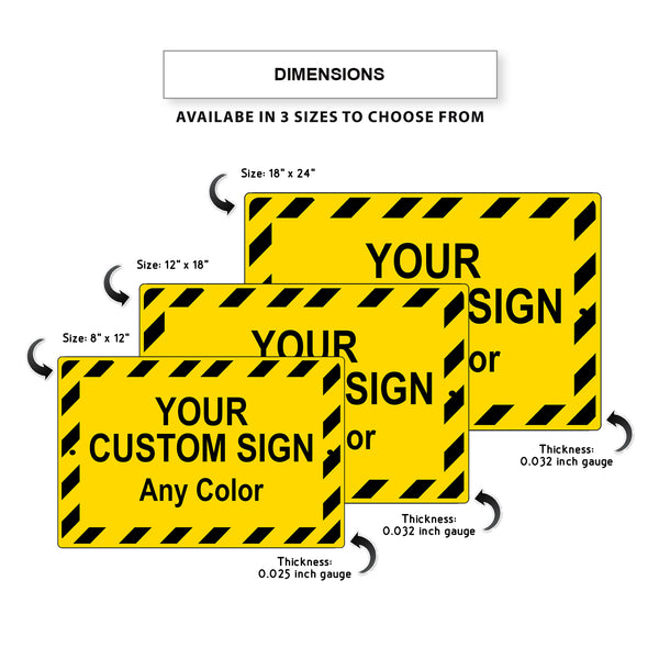 Your Custom Any Color Sign - Sign Fever