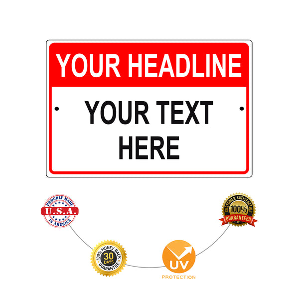 Your Headline Your Text Here Sign - Sign Fever