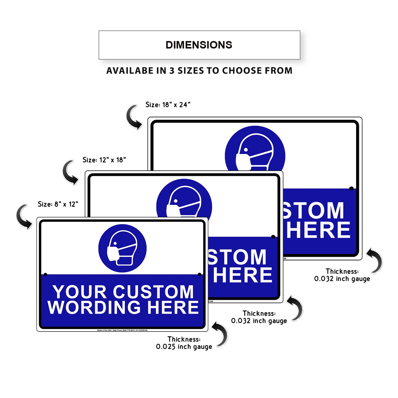 Your Custom Wording Here Sign - Sign Fever