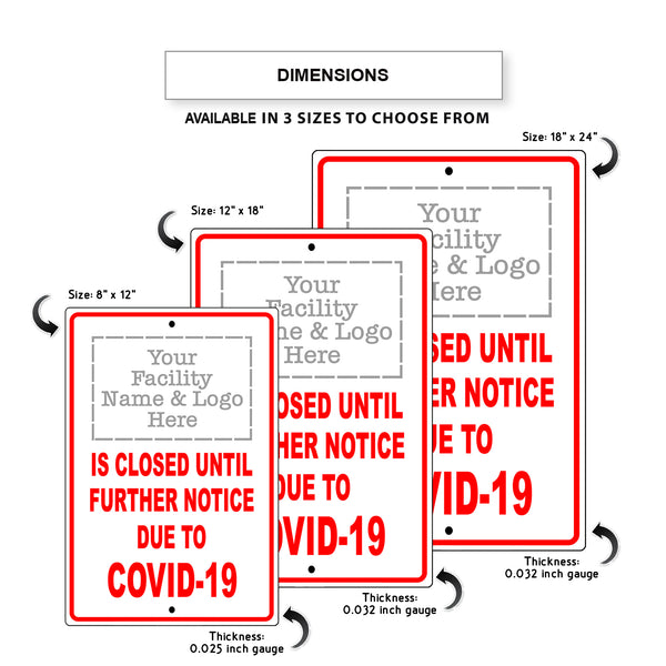 Your Facility Name & Logo Here Sign - Sign Fever