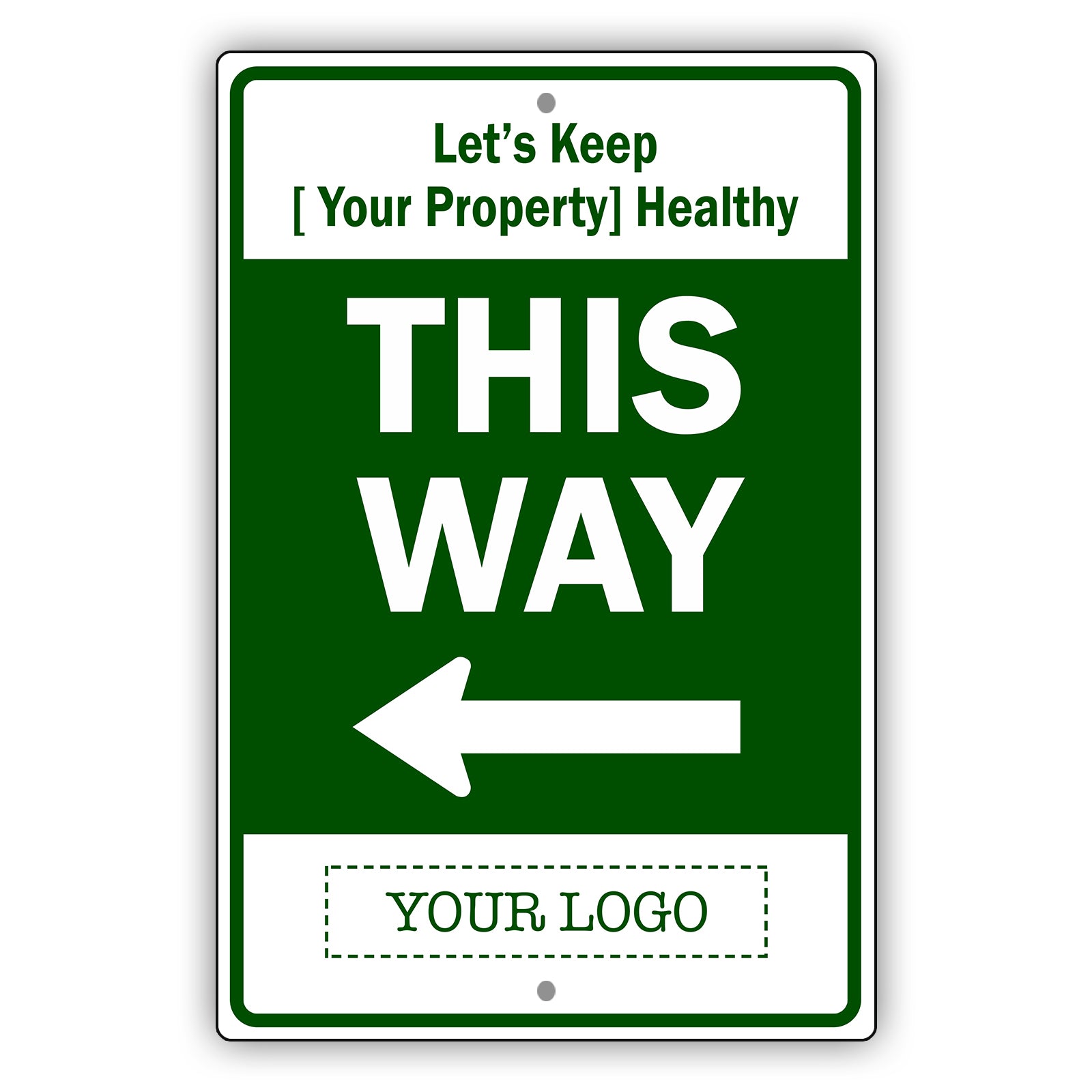 This Way Left Arrow Sign - Sign Fever