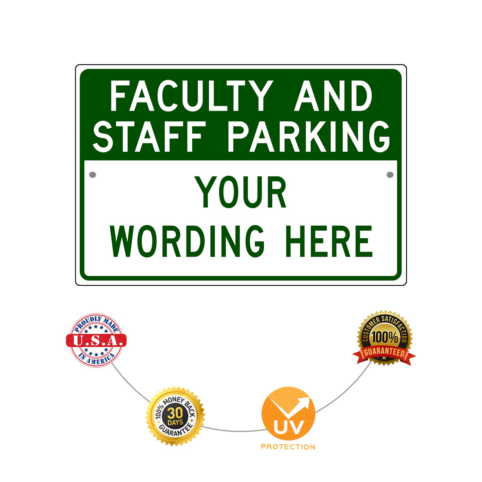 Faculty Amd Staff Parking Sign - Sign Fever