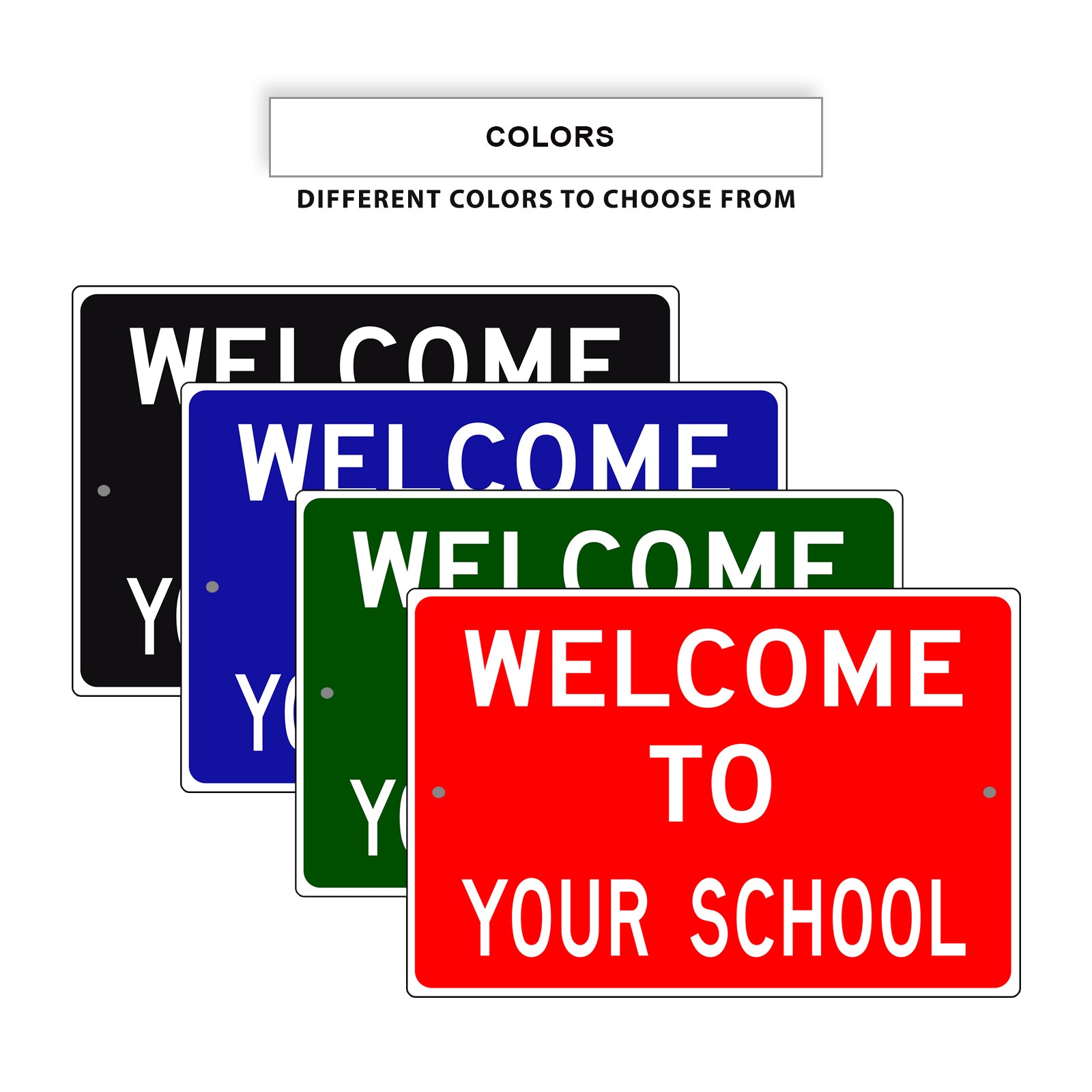 Welcom To Your School Sign - Sign Fever