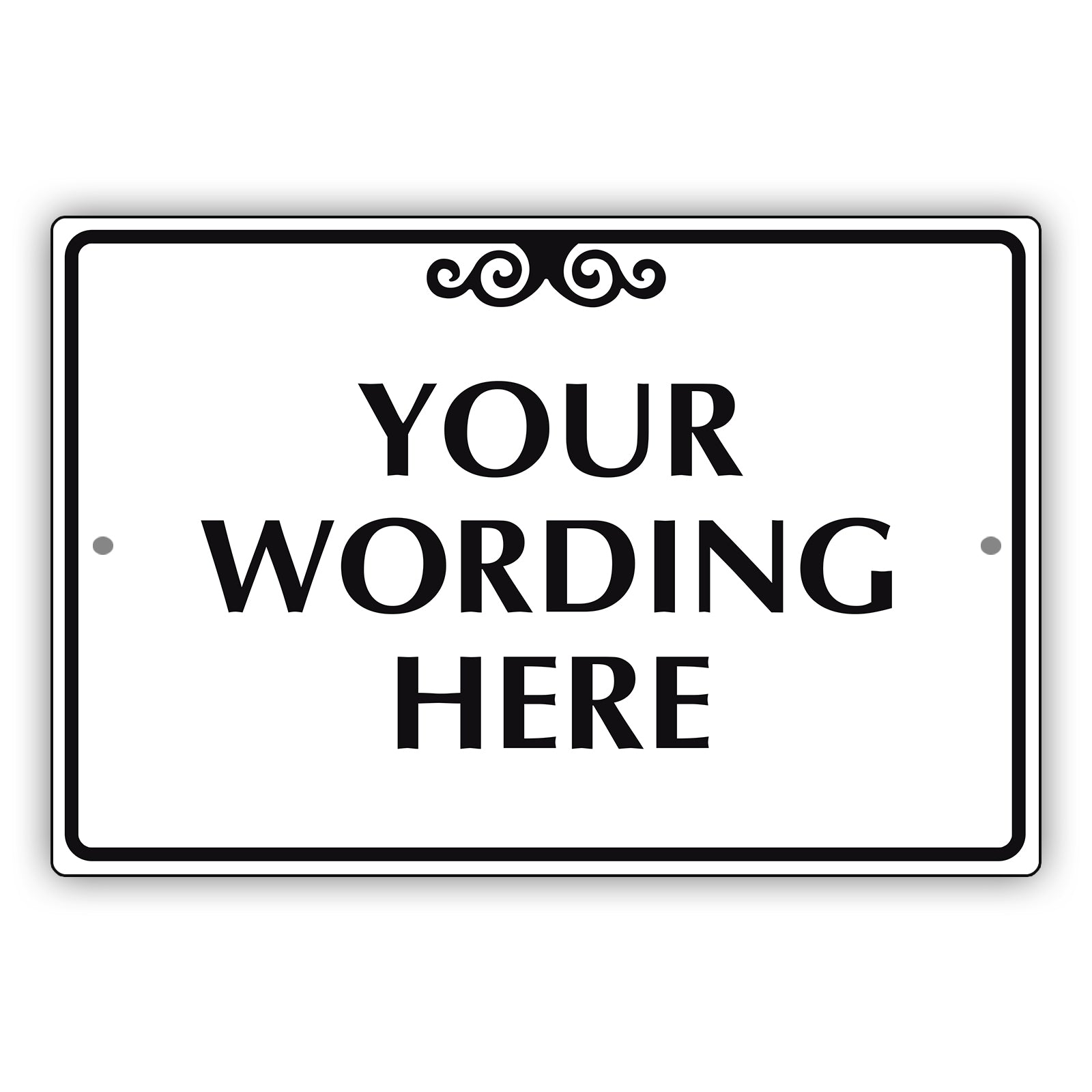Custom Sign Your Wording Here Sign - Sign Fever
