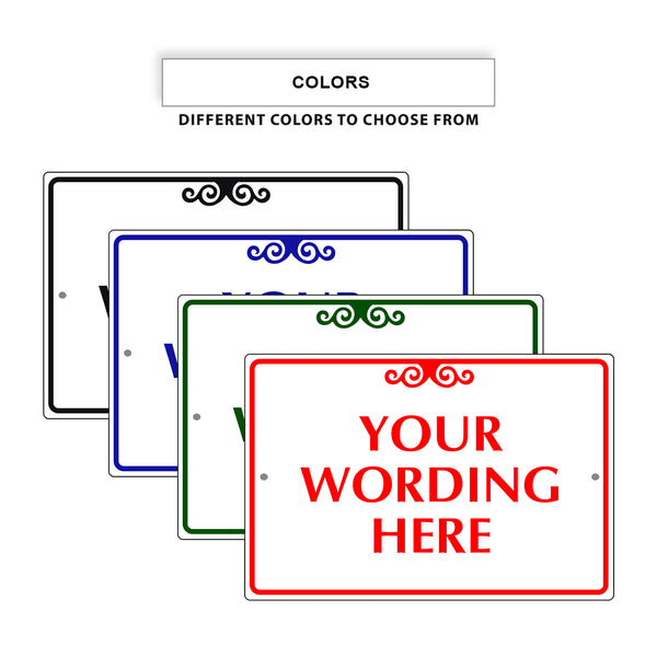 Custom Sign Your Wording Here Sign - Sign Fever