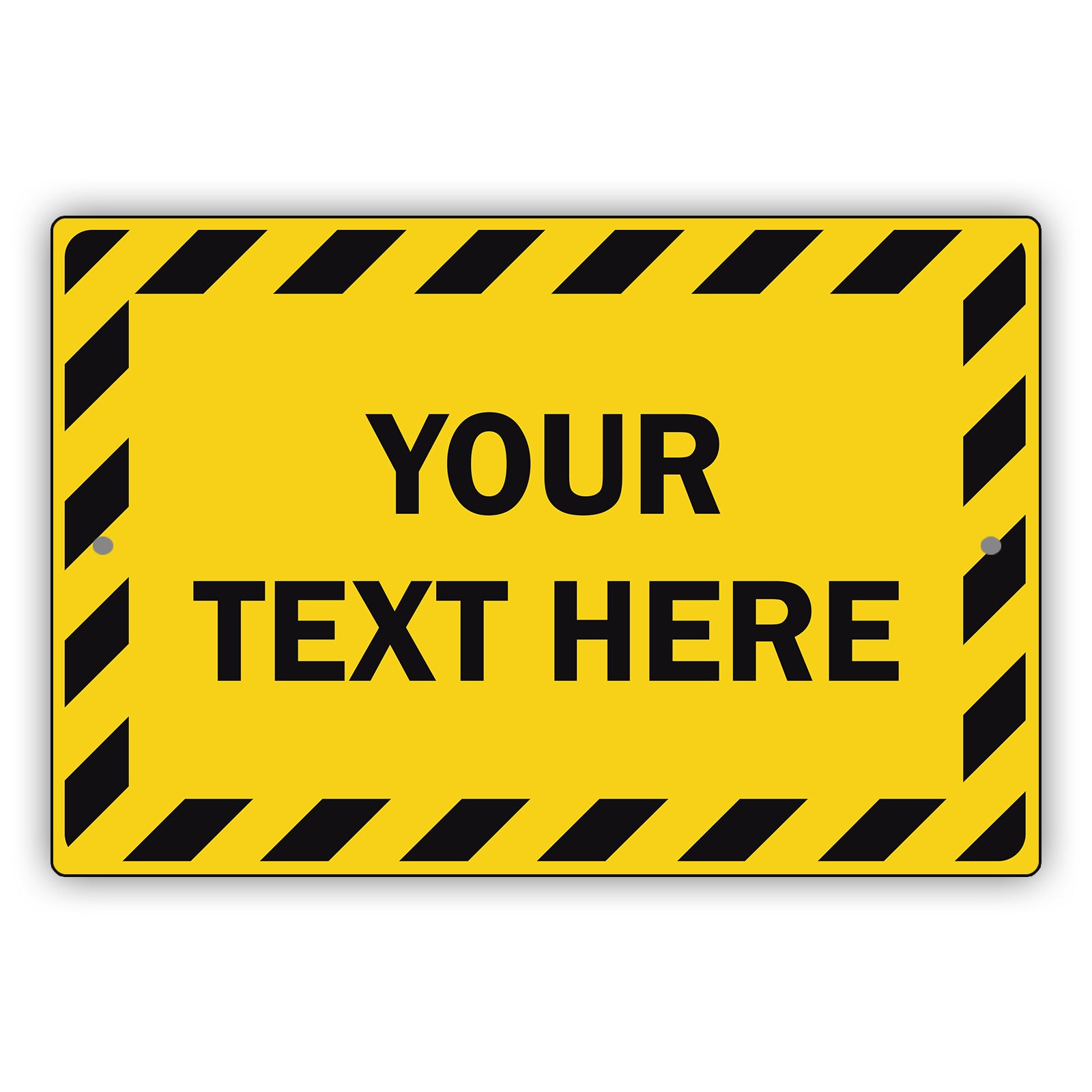 Custom Sign Your Text Here Aluminum Metal Sign - Sign Fever