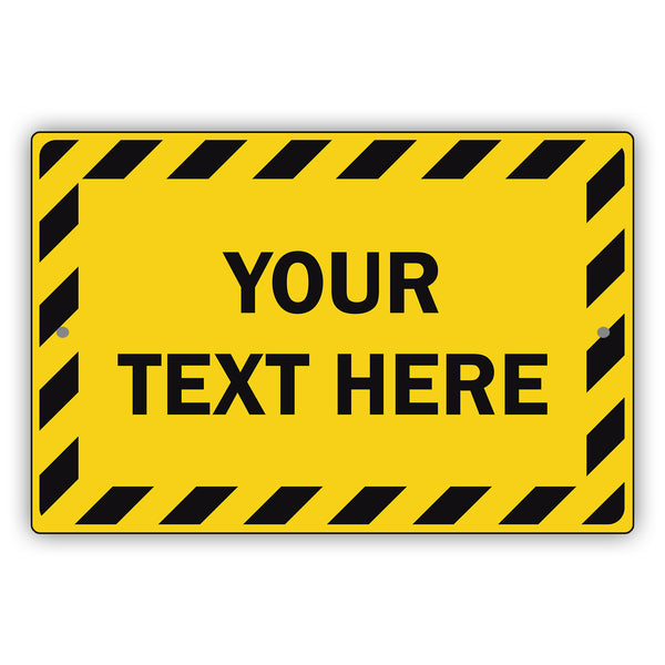 Custom Sign Your Text Here Aluminum Metal Sign - Sign Fever