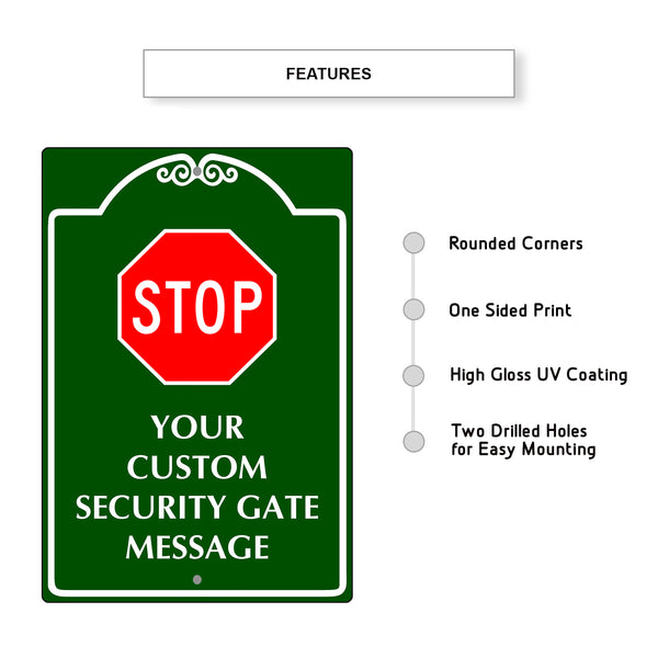 Your Custom Security Gate Sign - Sign Fever