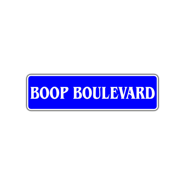 Boop Boulevard Street Sign - Sign Fever