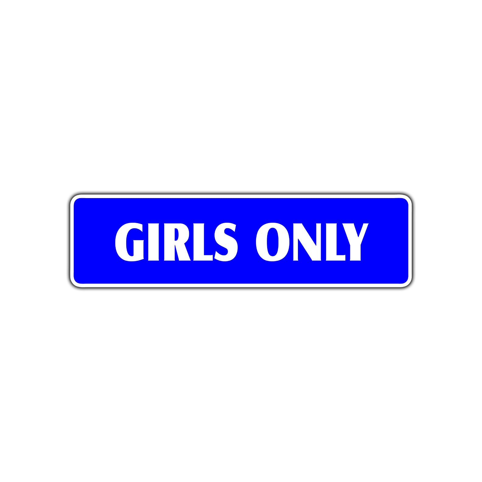 Girls Only Club House Bedroom Street Sign - Sign Fever