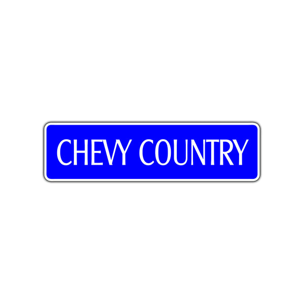 Chevy Country Street Sign - Sign Fever