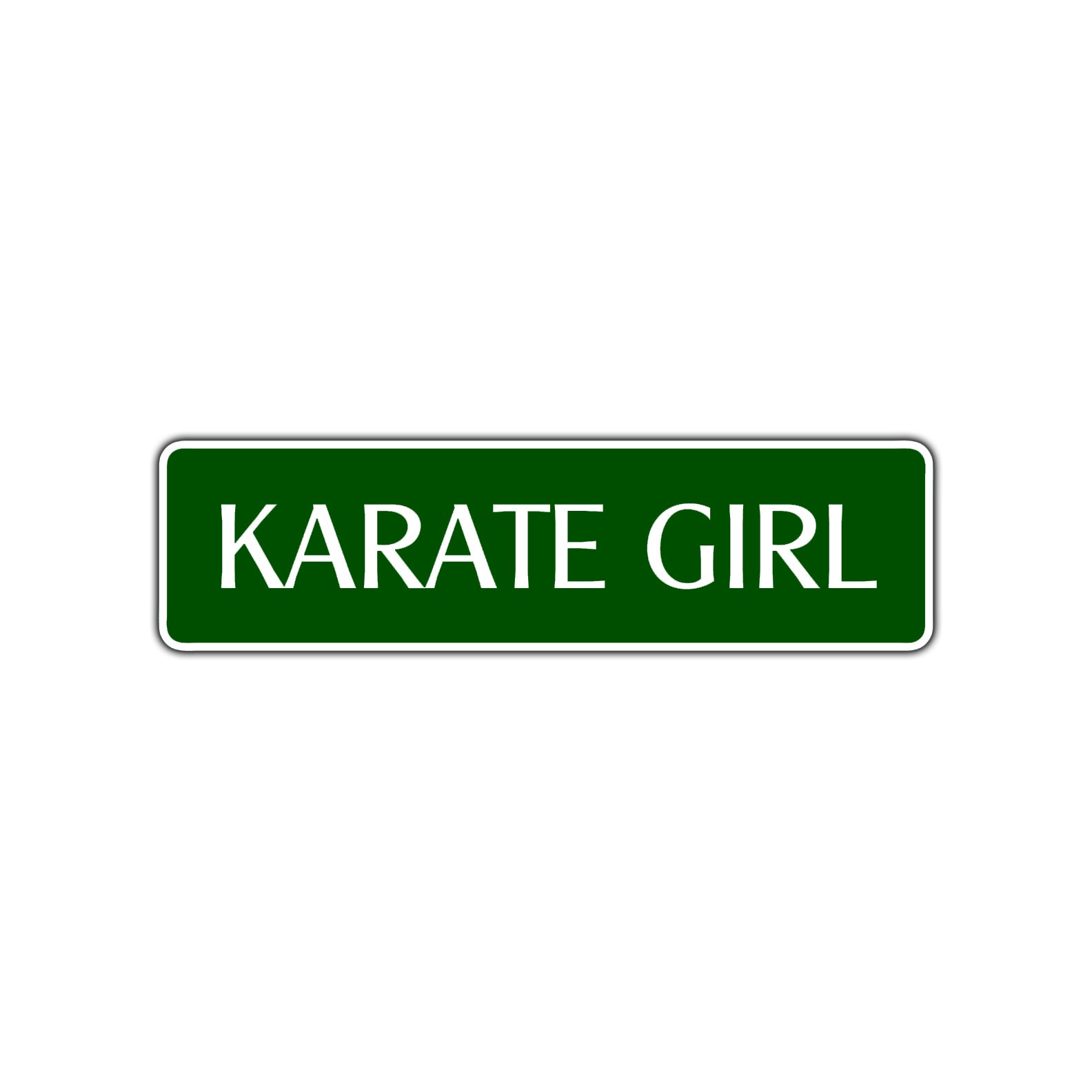 Karate Girl Karate MMA | Metal Street Sign - Sign Fever